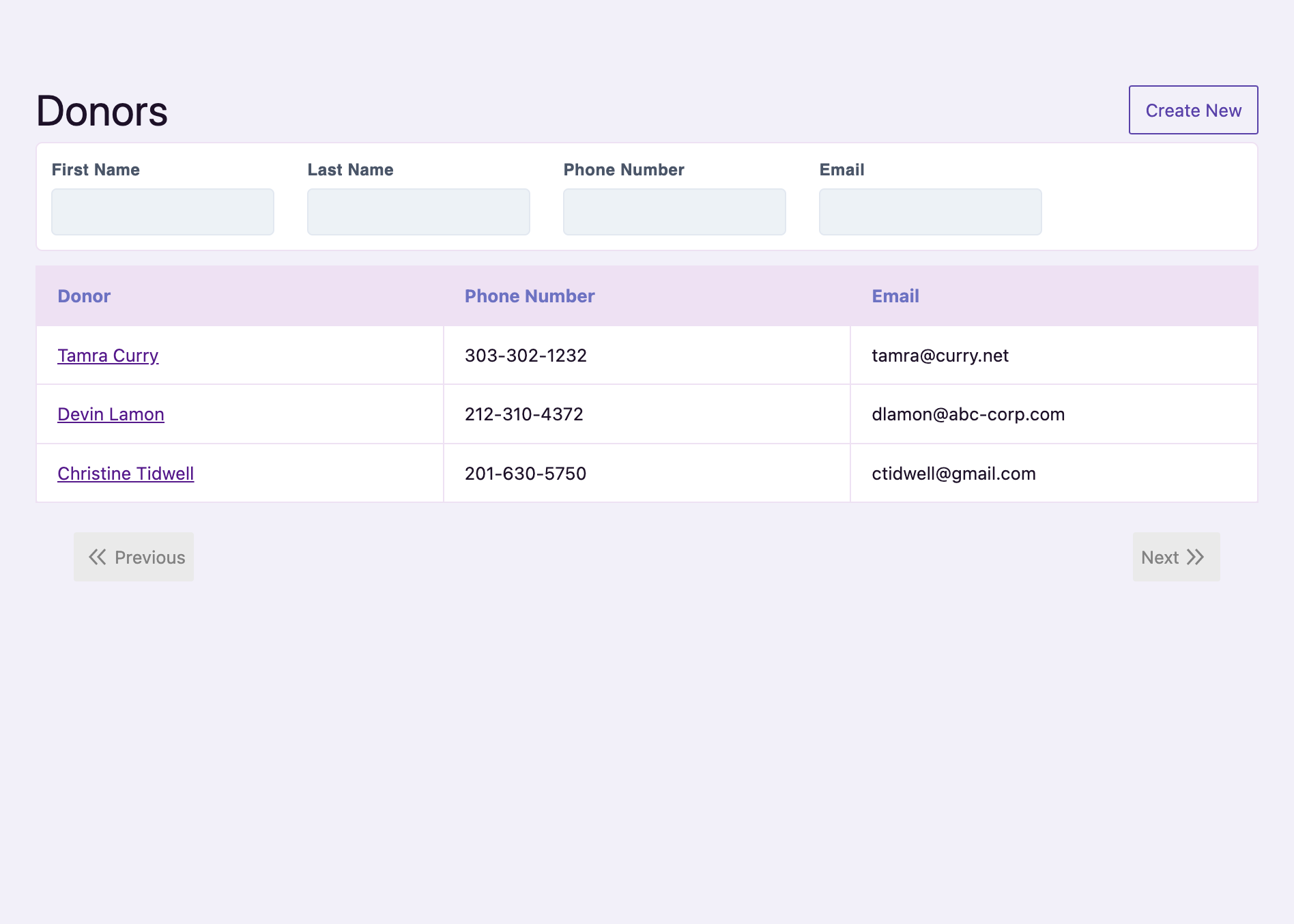 Donation Tracker Application • Engine Awesome