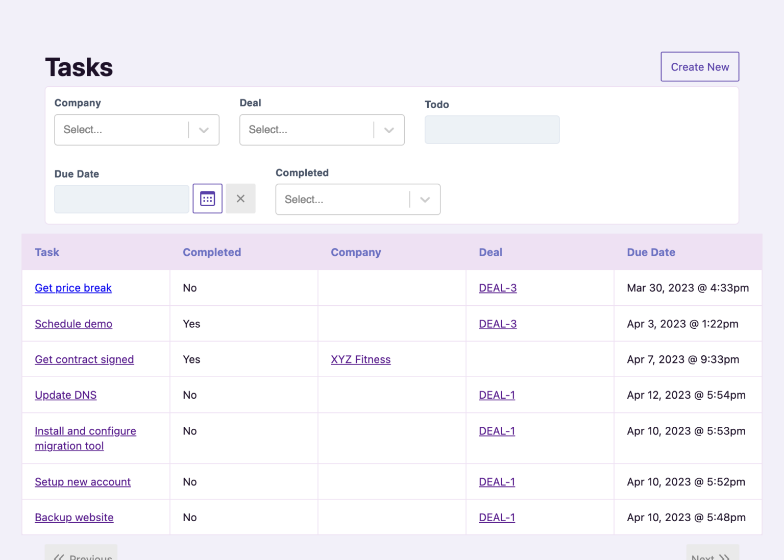 CRM Suite Application • Engine Awesome