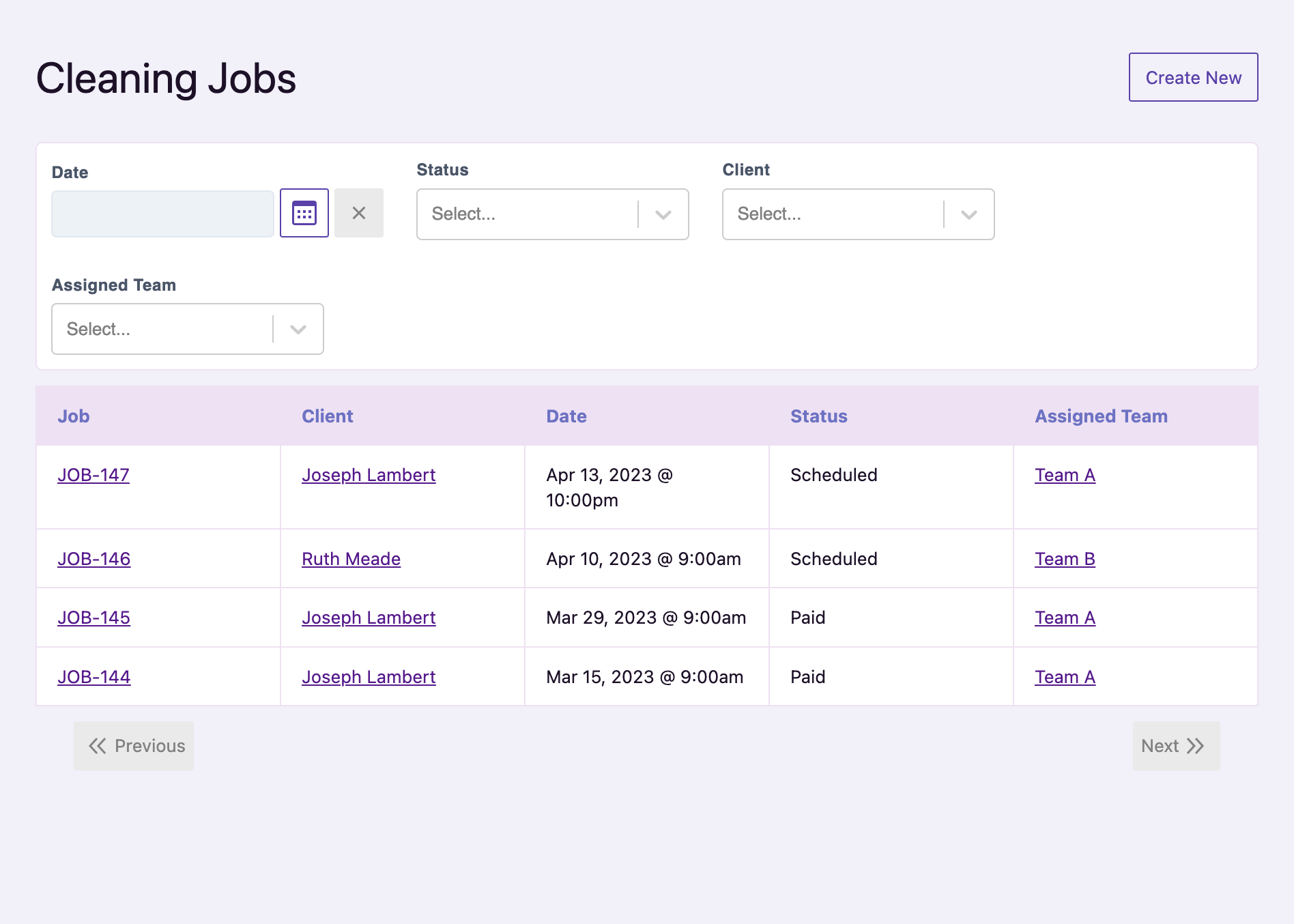 Cleaning Service Application • Engine Awesome