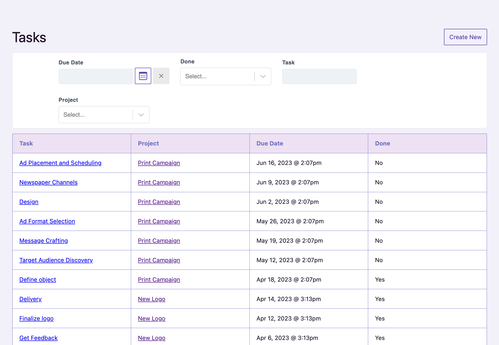 Project Management Application • Engine Awesome